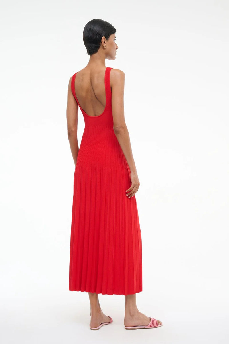 Ellison Dress Red Rose – Twill